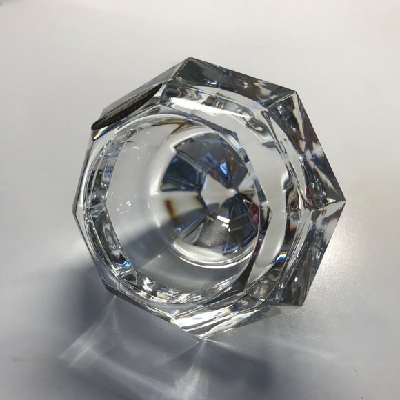 Art | Lead Crystal Glass Diamond Shaped Paperweight Votive Candle ...